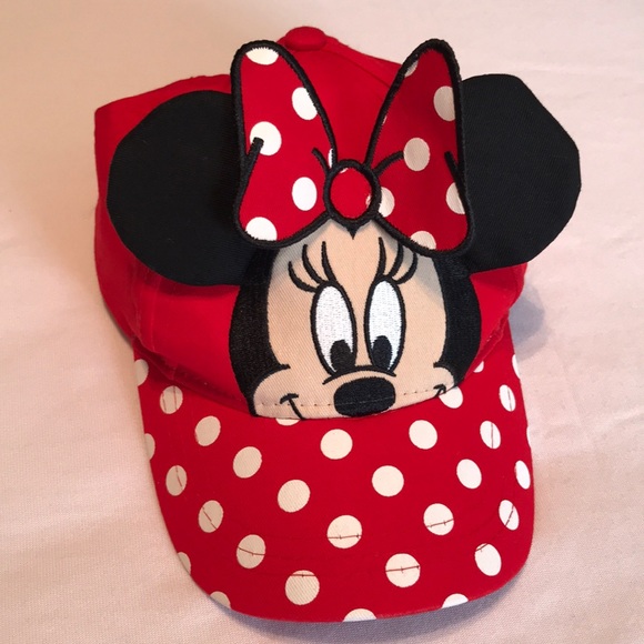 Disney | Accessories | Disney Kids Minniemouse Red Hat | Poshmark